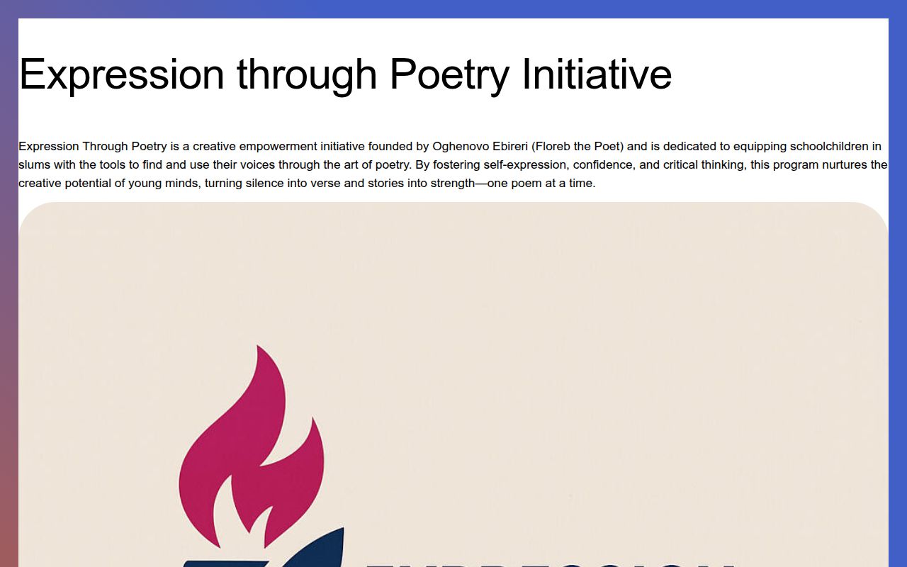 Expression through Poetry Initiative